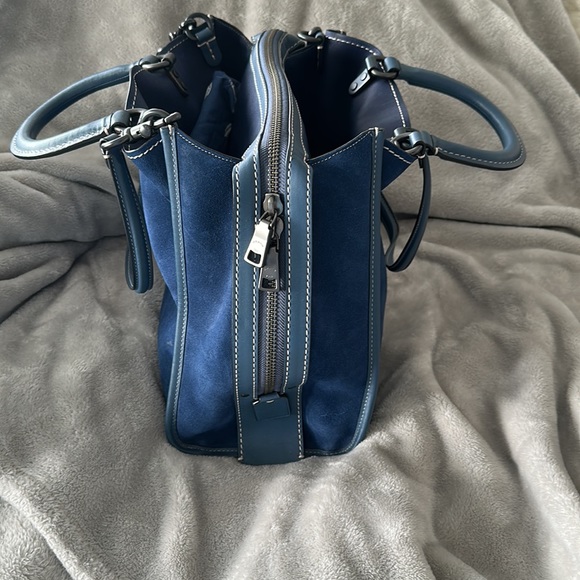Coach | Bags | Nwt Coach 941 Rogue 36 In Blue Suede | Poshmark